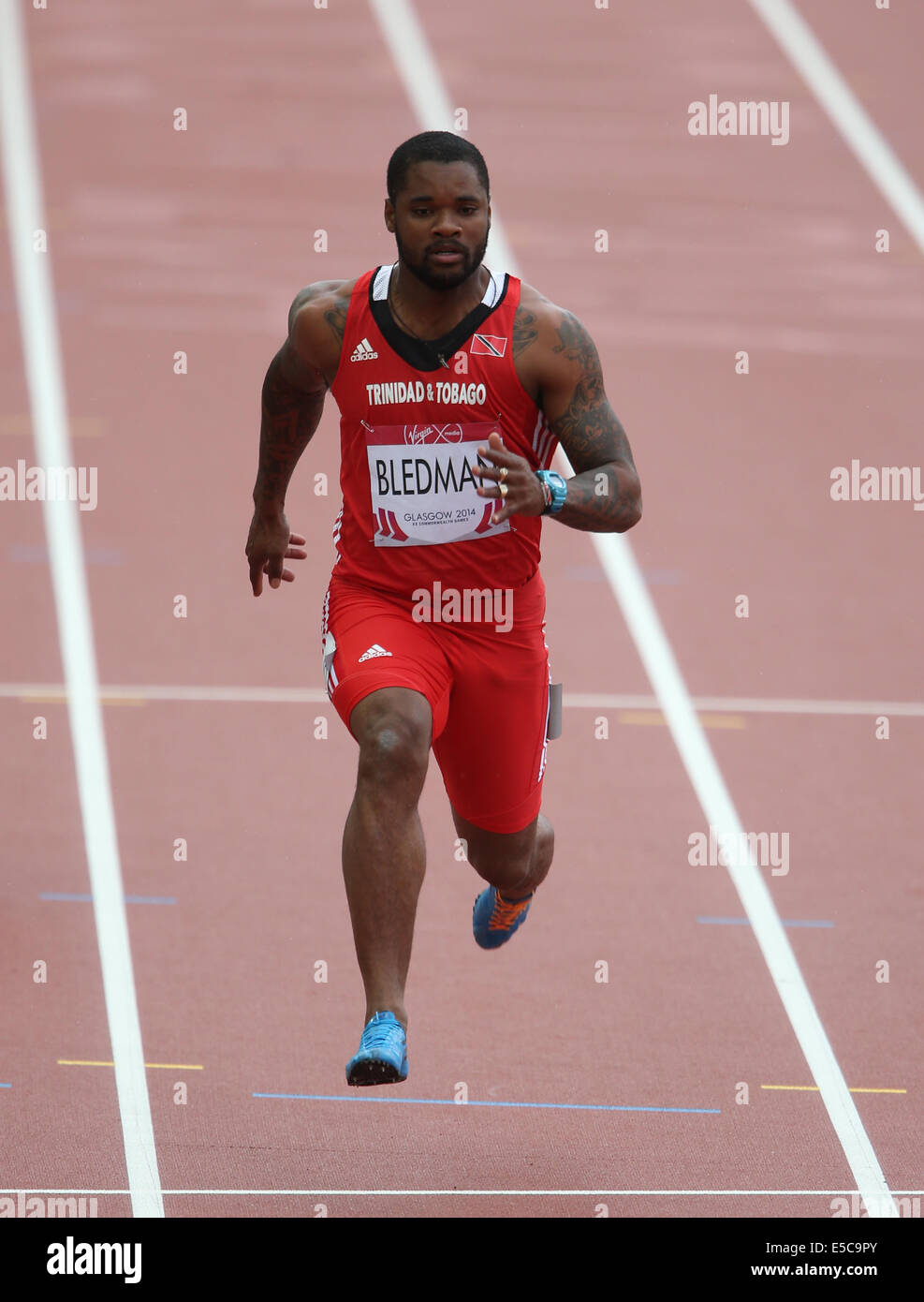 KESTON BLEDMAN 100 METRES HAMPDEN PARK GLASGOW SCOTLAND 27 July 2014 ...