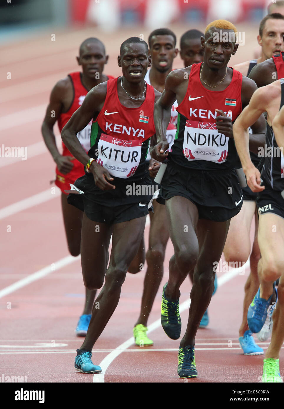 JOSEPH KIPLIMO KITUR & CALEB M 5000 METRES HAMPDEN PARK GLASGOW ...