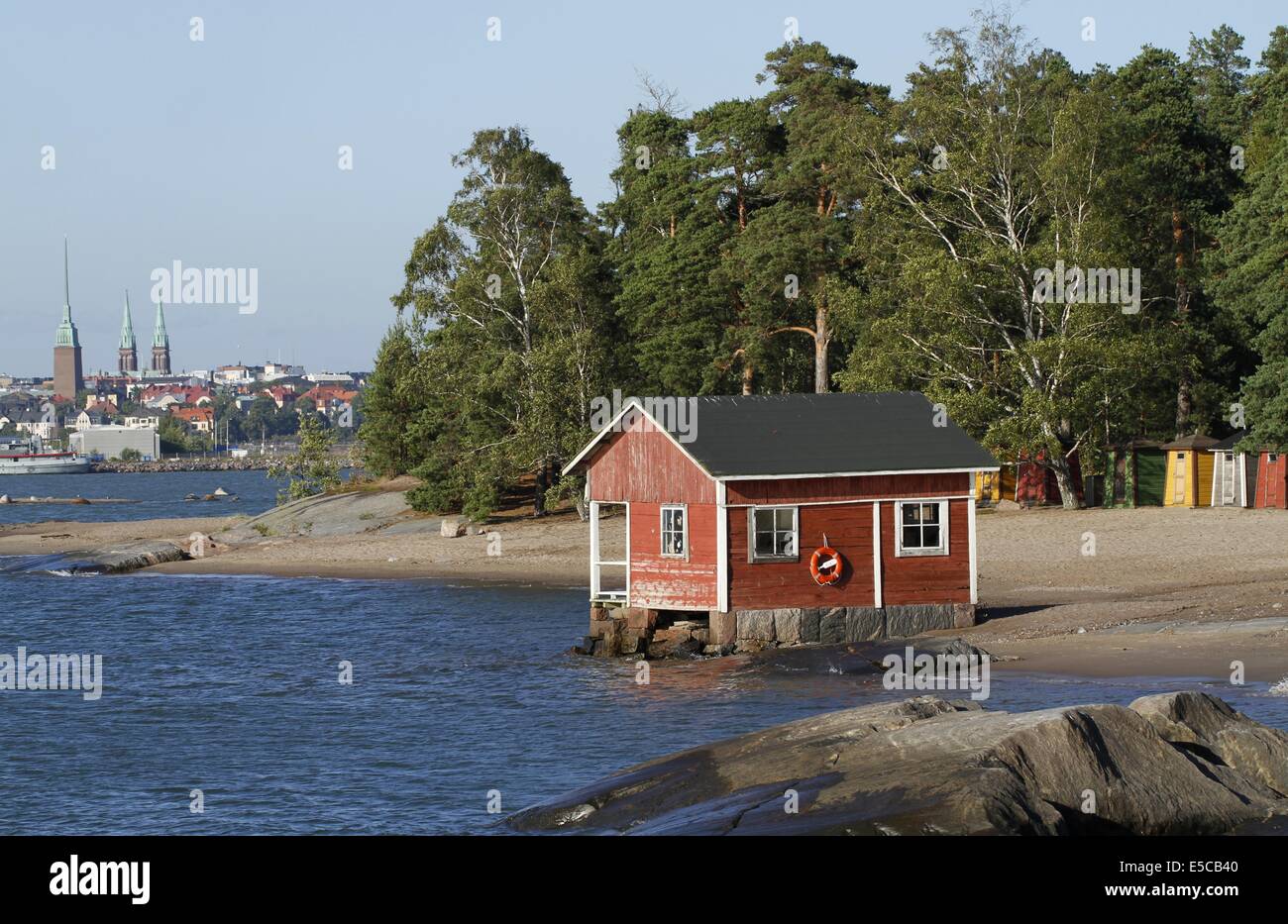 Pihlajasaari island beach in Helsinki, Finland Stock Photo - Alamy