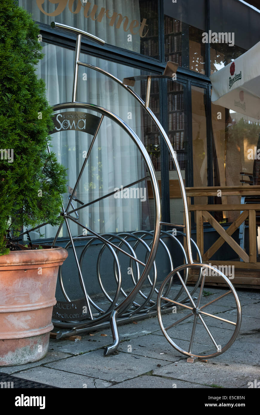 Fancy Bicycle Rack at Restauracja Sowa i Przyjaciele (Owl and Friends ...