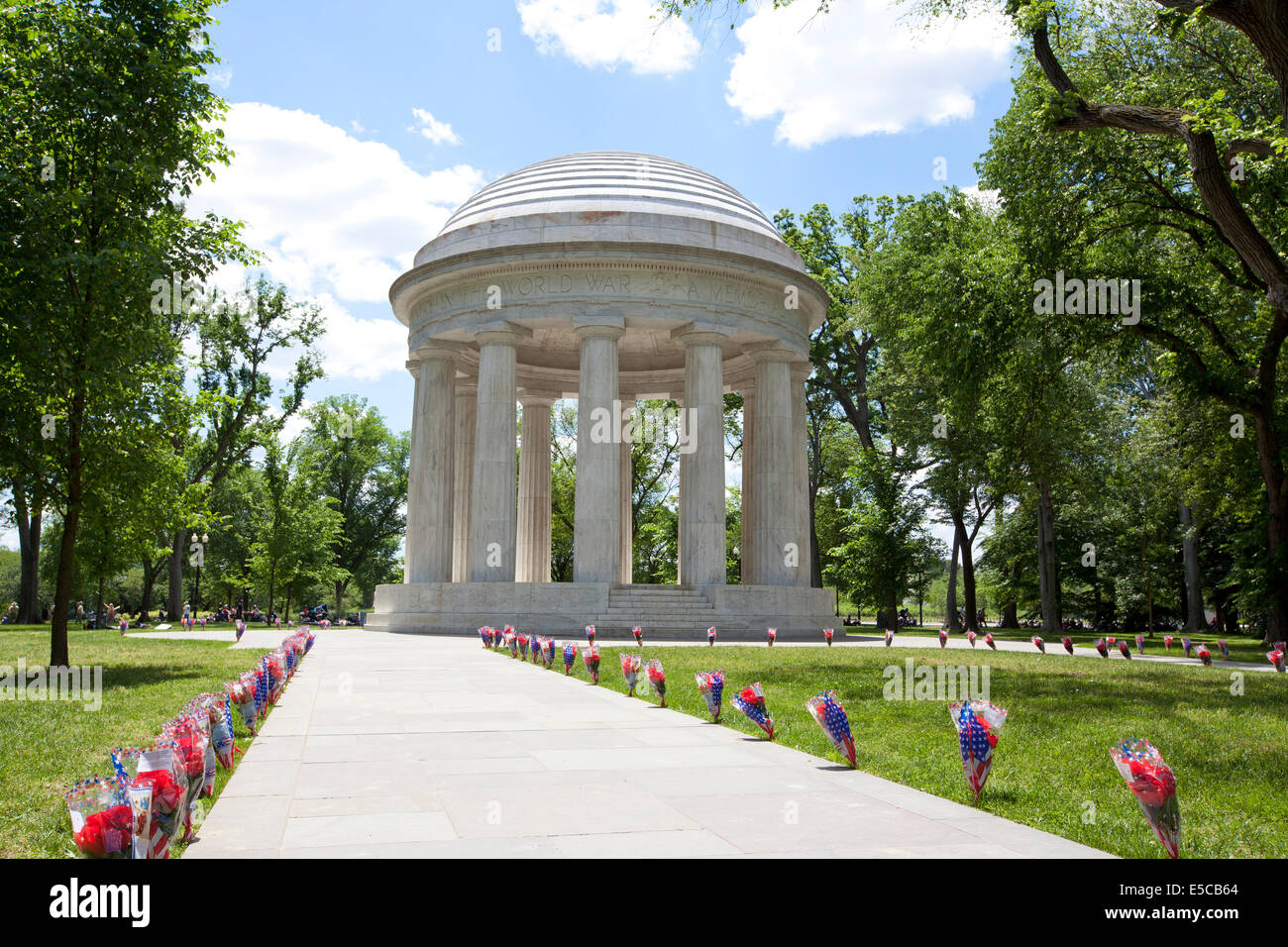World War I Memorial Washington D.C. during Memorial Day Stock Photo ...