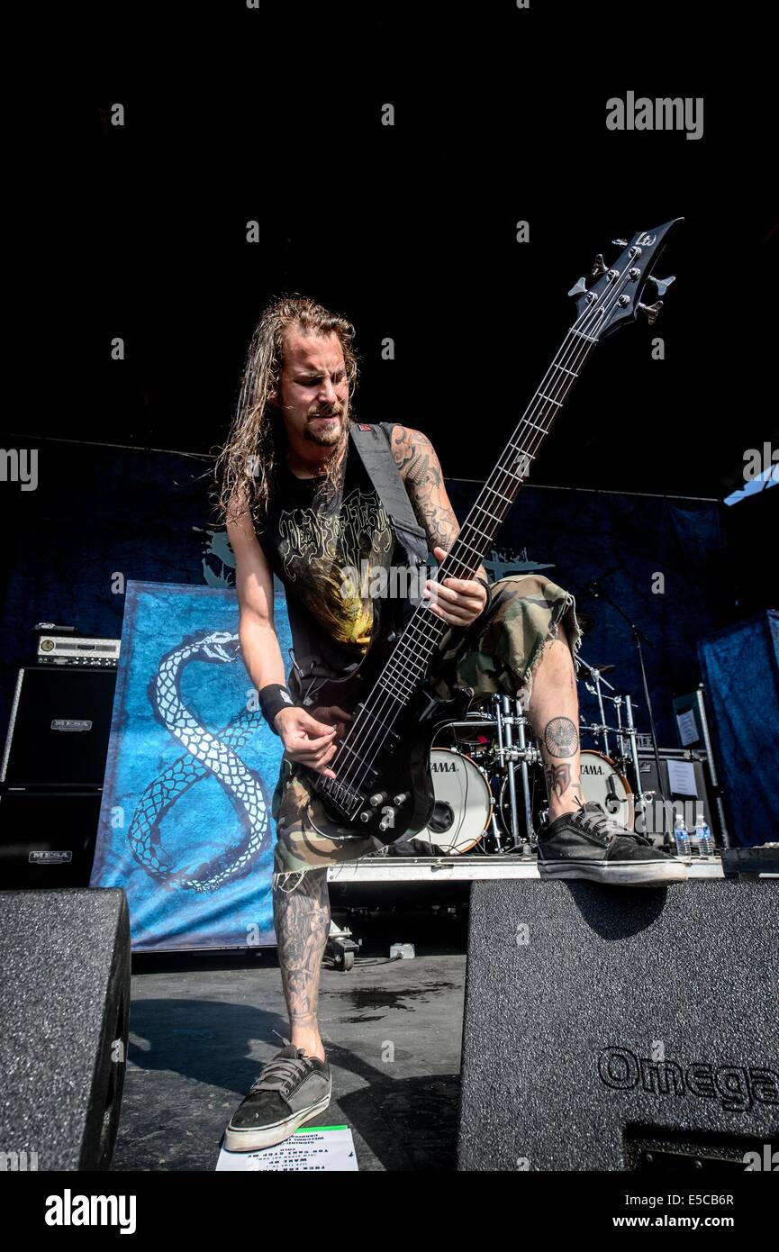 July 25, 2014 - Toronto, Ontario, Canada - American deathcore band ...