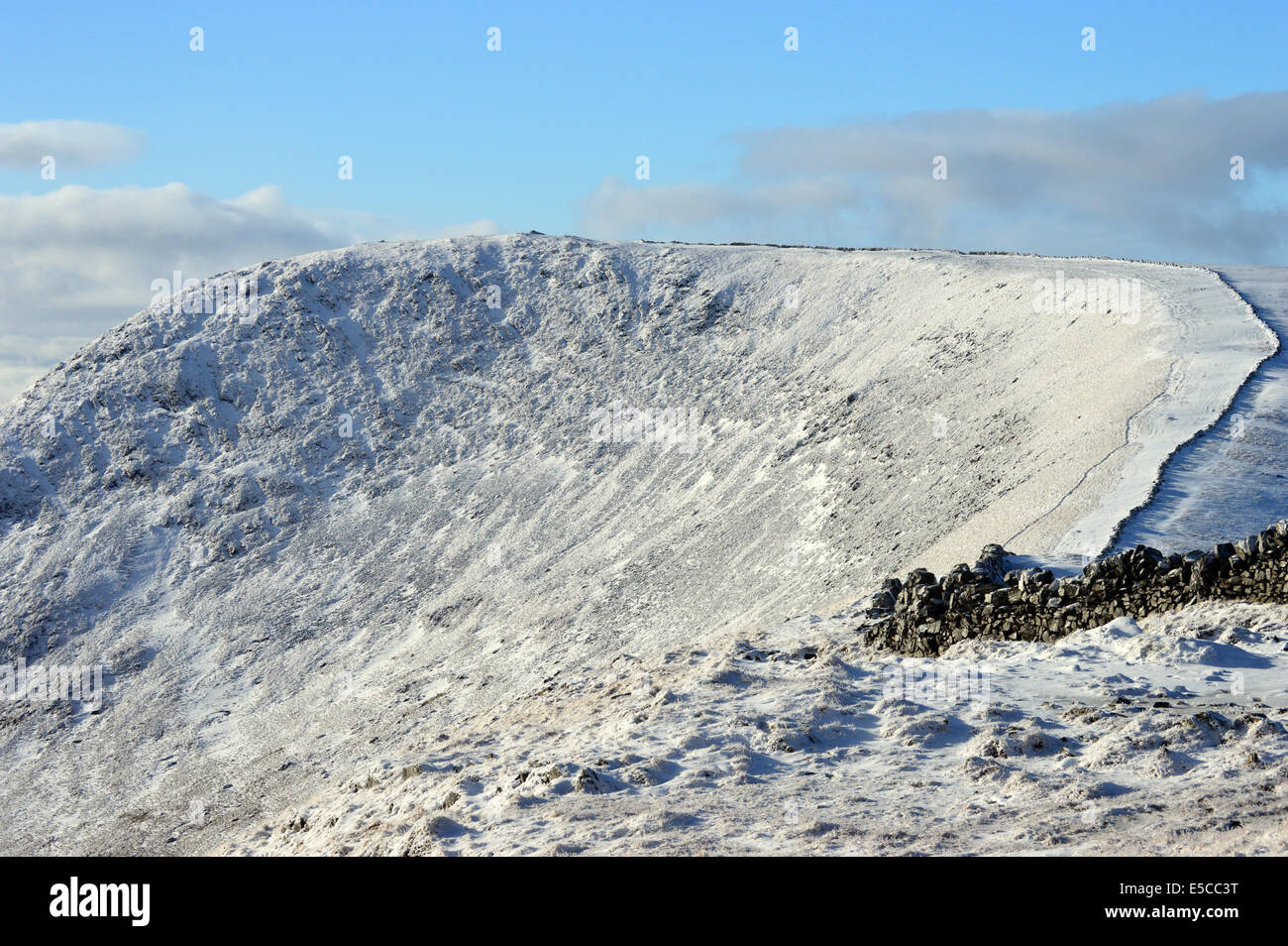 The Scottish Mountain Benyellary on the S/W Ridge of Merrick in Winter ...