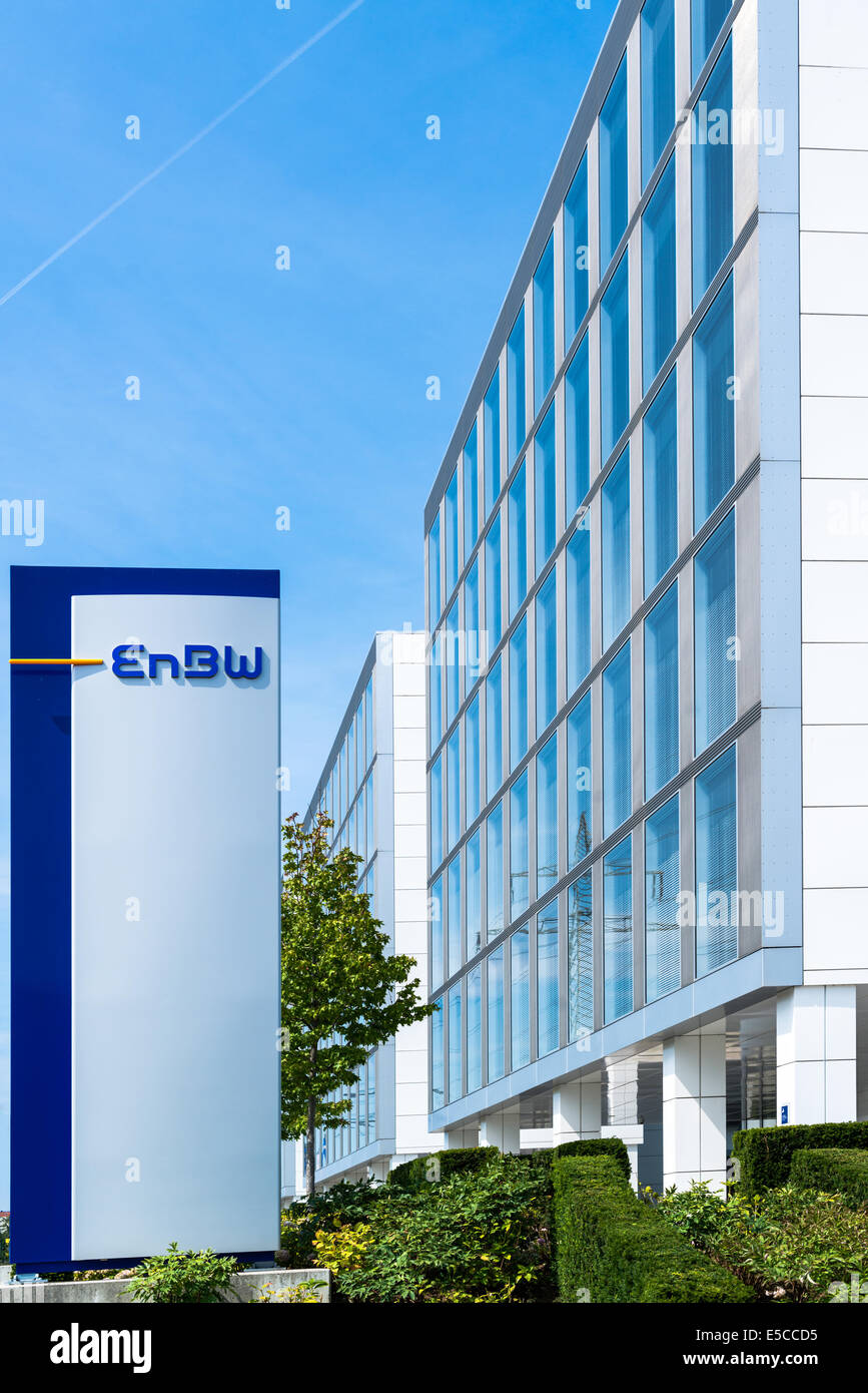Stuttgart, Germany - July 27, 2014: The head offices called EnBW City ...