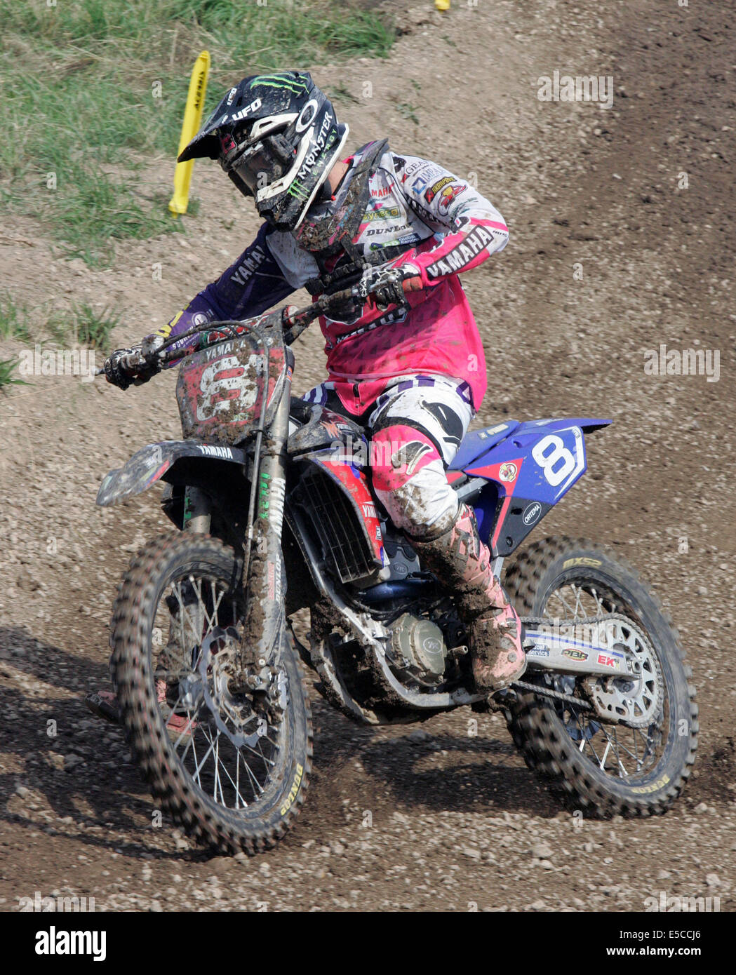 Loket, Czech Republic. 27th July, 2014. Kiara FONTANESI/ITA/Yamaha, the world champion of 2014 ...