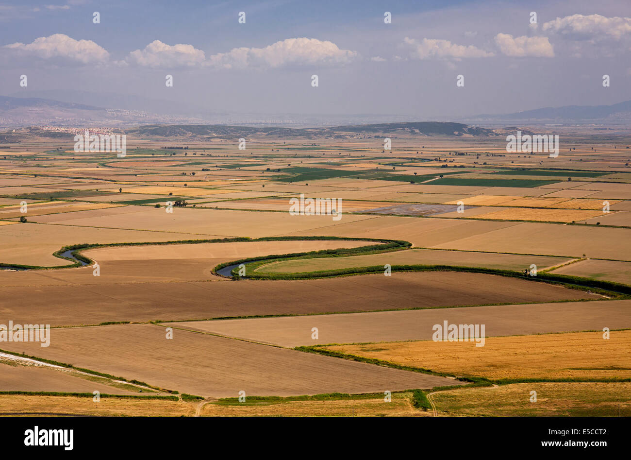 Agricultural field around Gediz River İzmir Turkey Stock Photo - Alamy