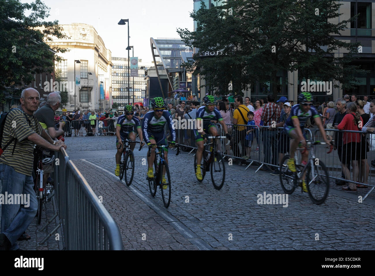 Sheffield Grand Prix, city centre cycle bicycle race 2014 England UK ...
