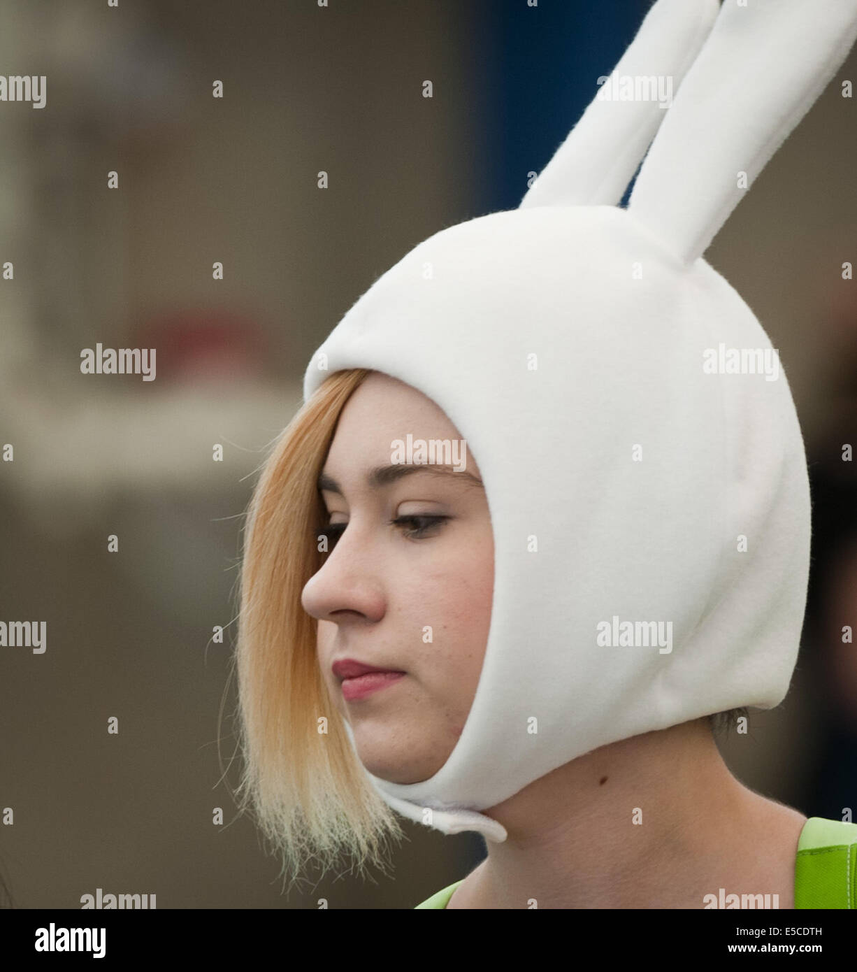 San Diego, California, USA. 26th July, 2014. A young and pretty girl in ...
