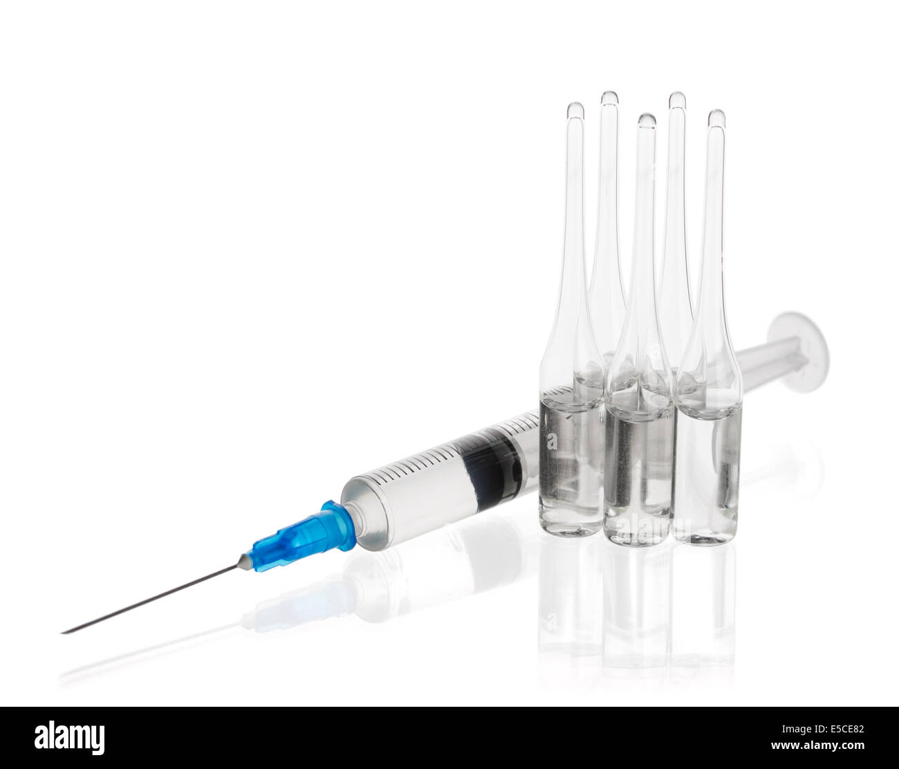 Medical vials for injection with a syringe, isolate Stock Photo - Alamy