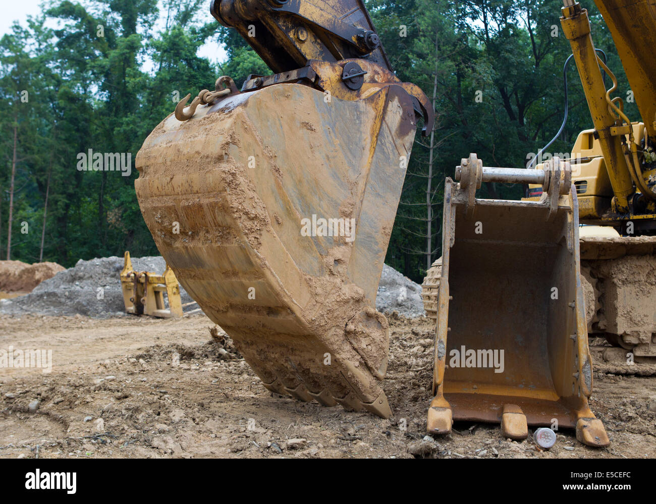 Trucks at construction site hi-res stock photography and images - Alamy