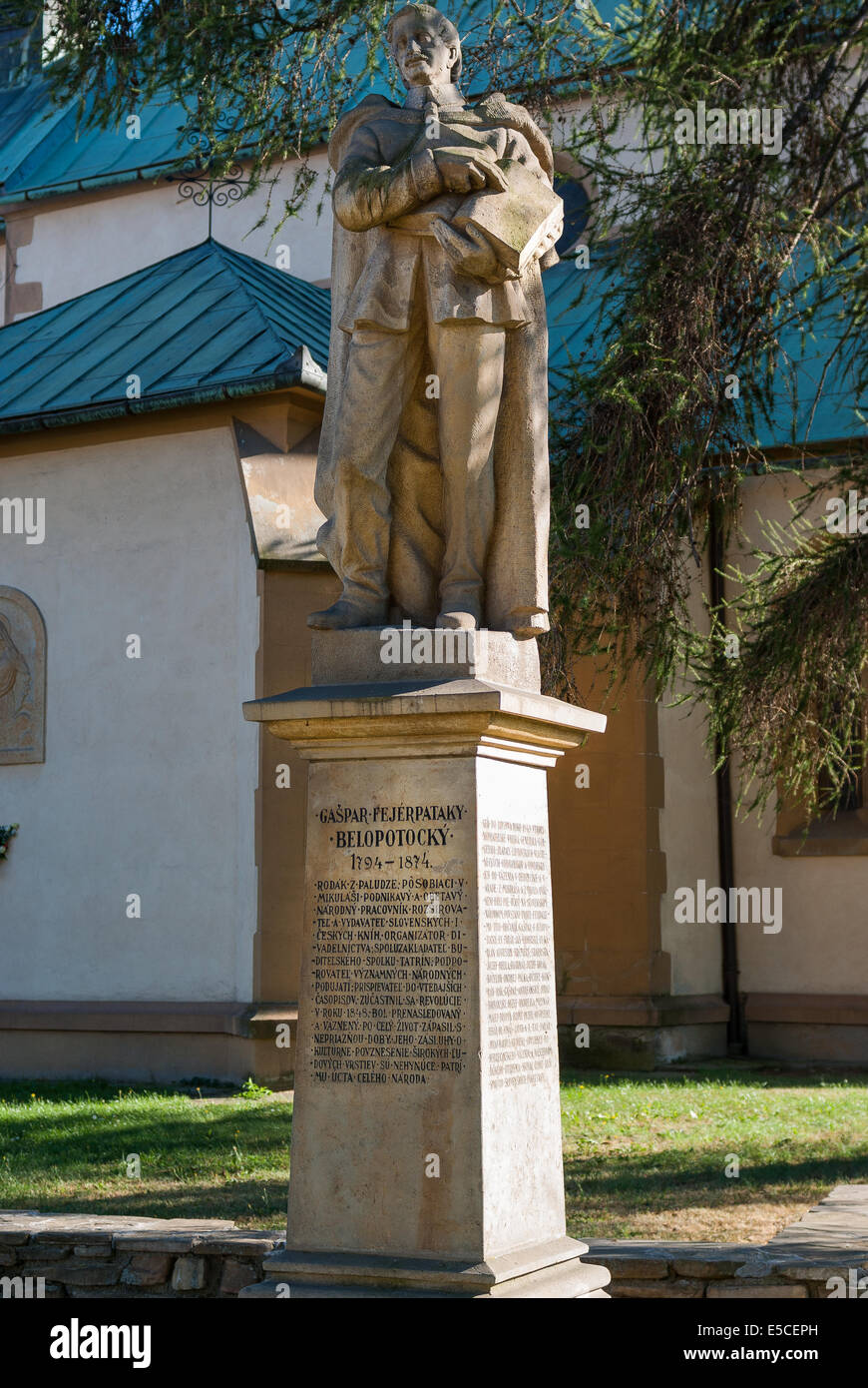 Gašpar Fejérpataky-Belopotocký Statue, Liptovsky Mikulas, Slovakia ...