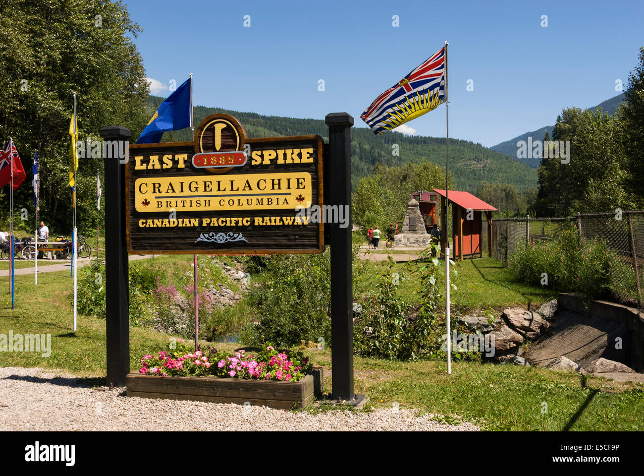 Elk203-2403 Canada, British Columbia, Craigellachie, Last Spike ...