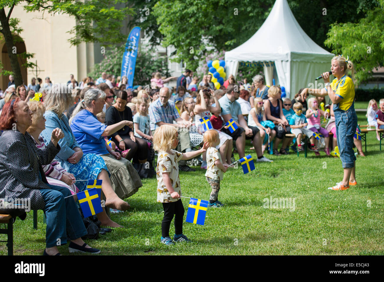 Traditional festive swedish holiday national day people culture hi-res ...