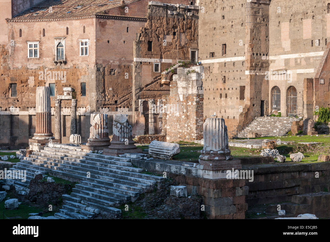Temple of Mars Ultor in the Forum of Augustus, Rome, Italy Stock Photo ...