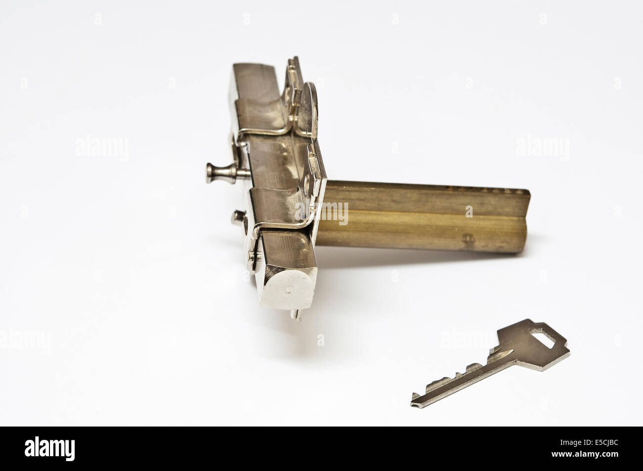 Picture of a bolt and key Stock Photo - Alamy