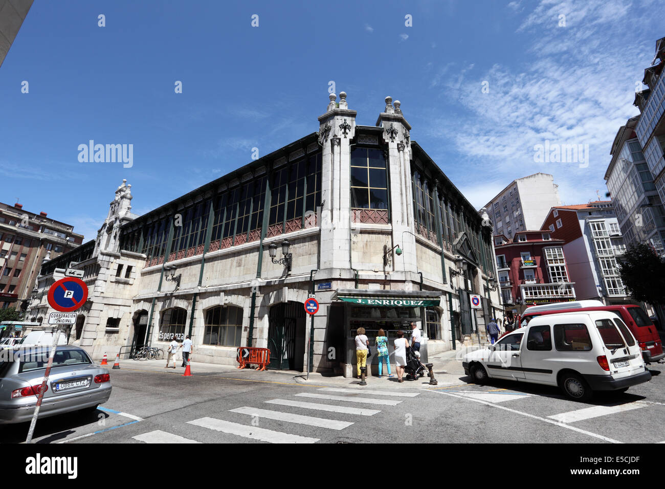 Old Market in the city of Santander, Cantabria, Spain Stock Photo - Alamy