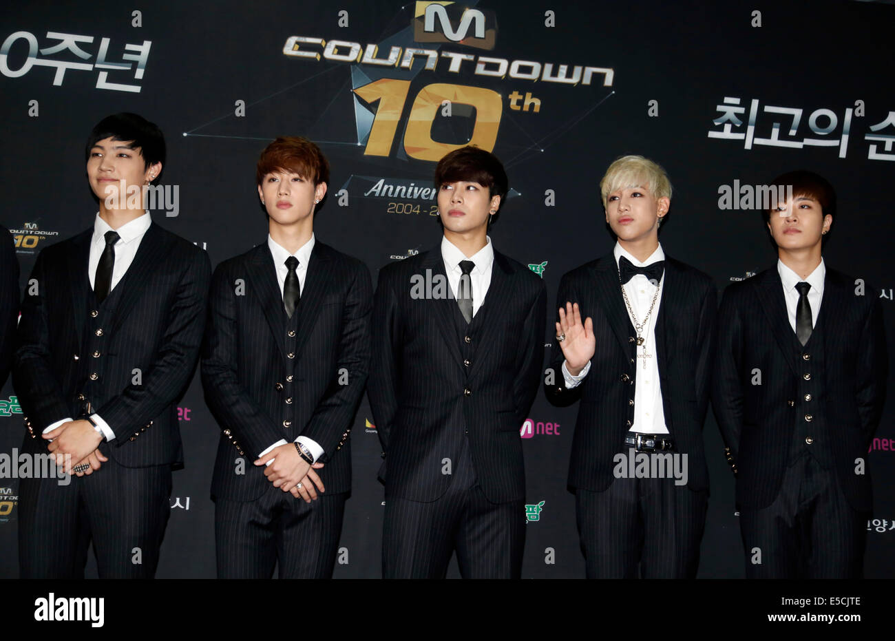 GOT7, Jul 24, 2014 : South Korean boy band GOT7, attend a photo call ...