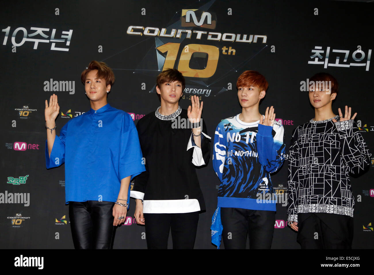 VIXX, Jul 24, 2014 : South Korean boy band VIXX, attend a photo call ...