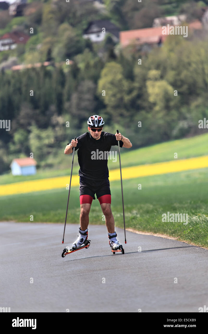 Roller ski hi-res stock photography and images - Alamy