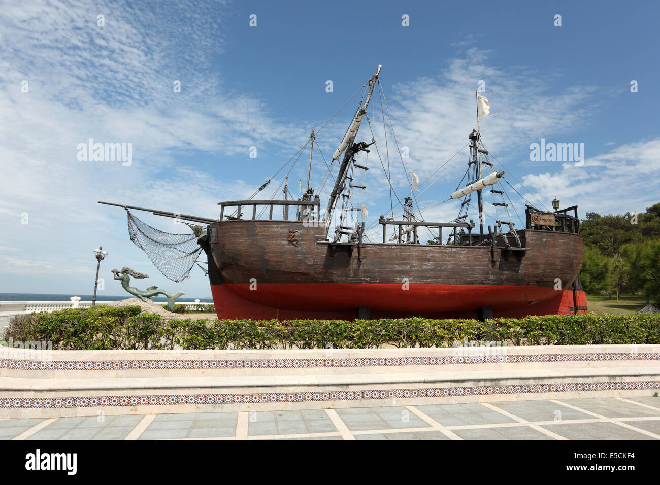 Historic sailing ship in Santander, Cantabria, Spain Stock Photo - Alamy