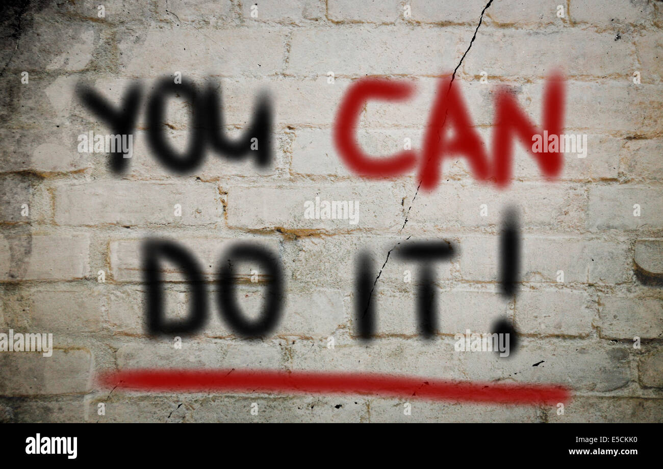 You Can Do It Concept Stock Photo - Alamy