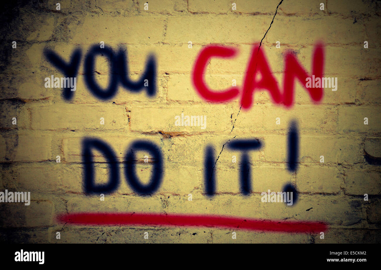 You Can Do It Concept Stock Photo - Alamy