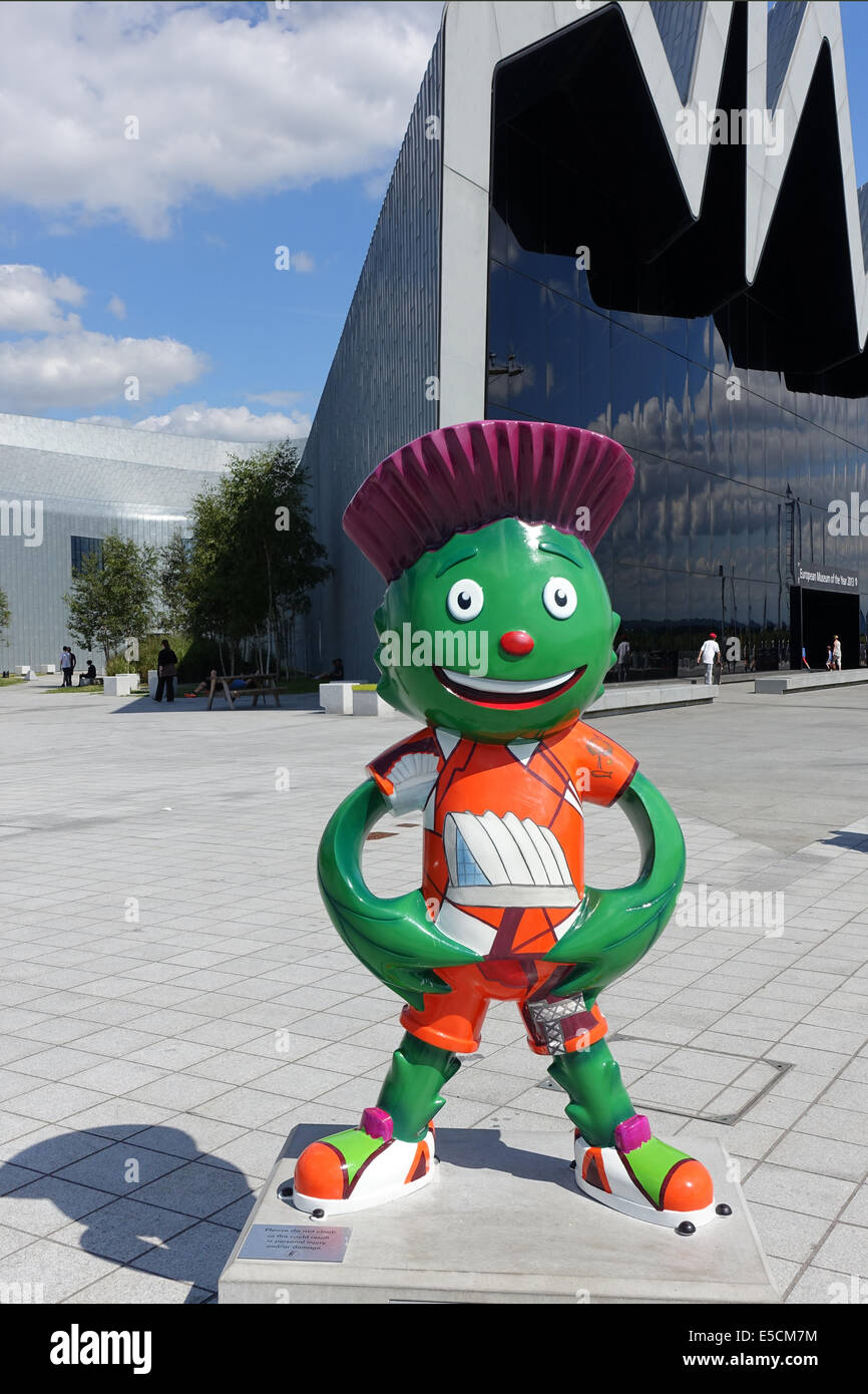 Clyde.(mascot) Commonwealth Games. Glasgow.2014 Stock Photo - Alamy