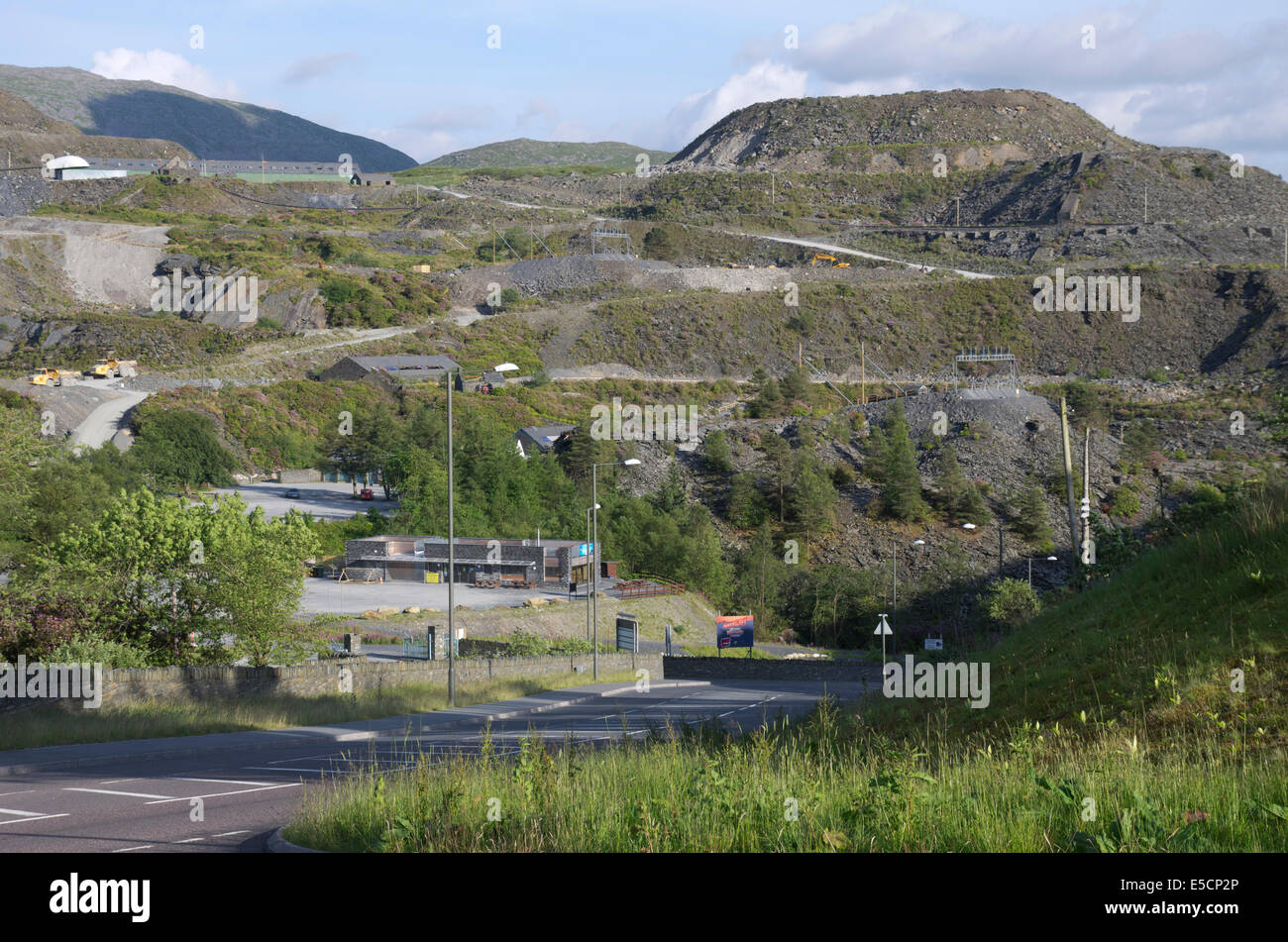 Llechwedd quarry, Blaenau Ffestiniog, Gwynedd, North Wales Stock Photo ...