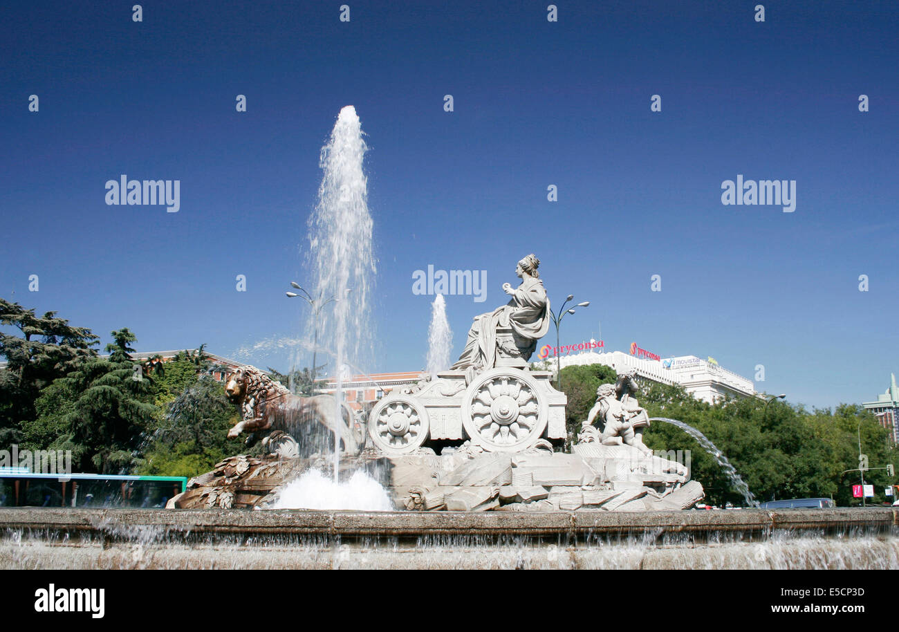 cibeles fountain, madrid, spain Stock Photo - Alamy