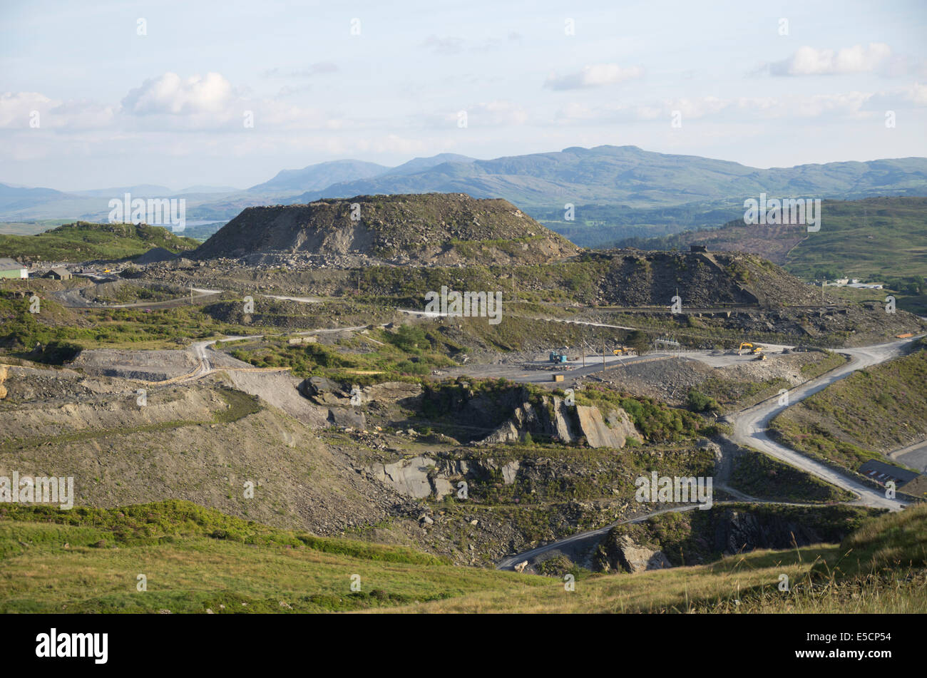 Llechwedd quarry, Blaenau Ffestiniog, Gwynedd, North Wales Stock Photo ...