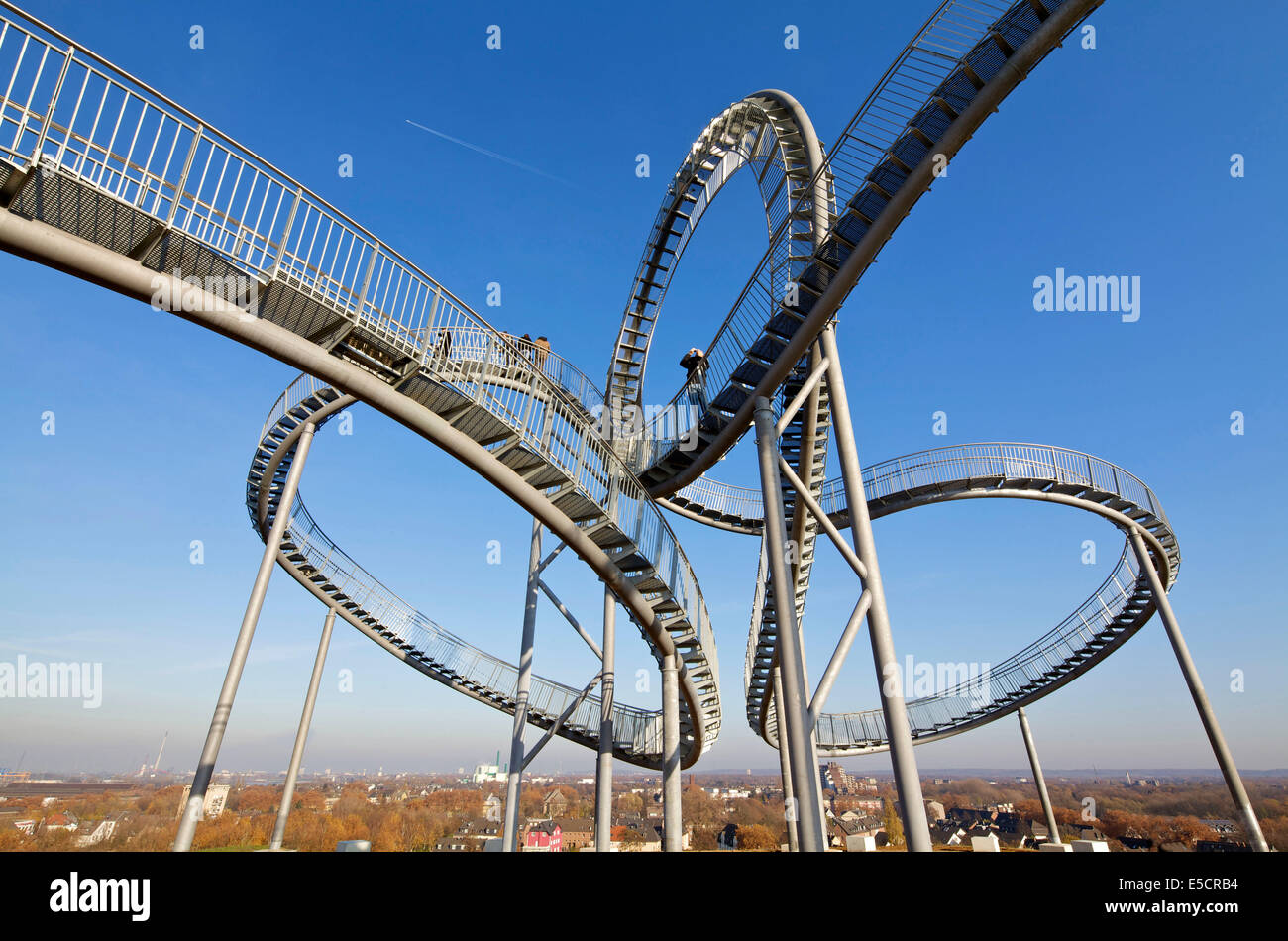 Tiger Turtle roller coaster sculpture and walkway in Duisburg, Germany ...