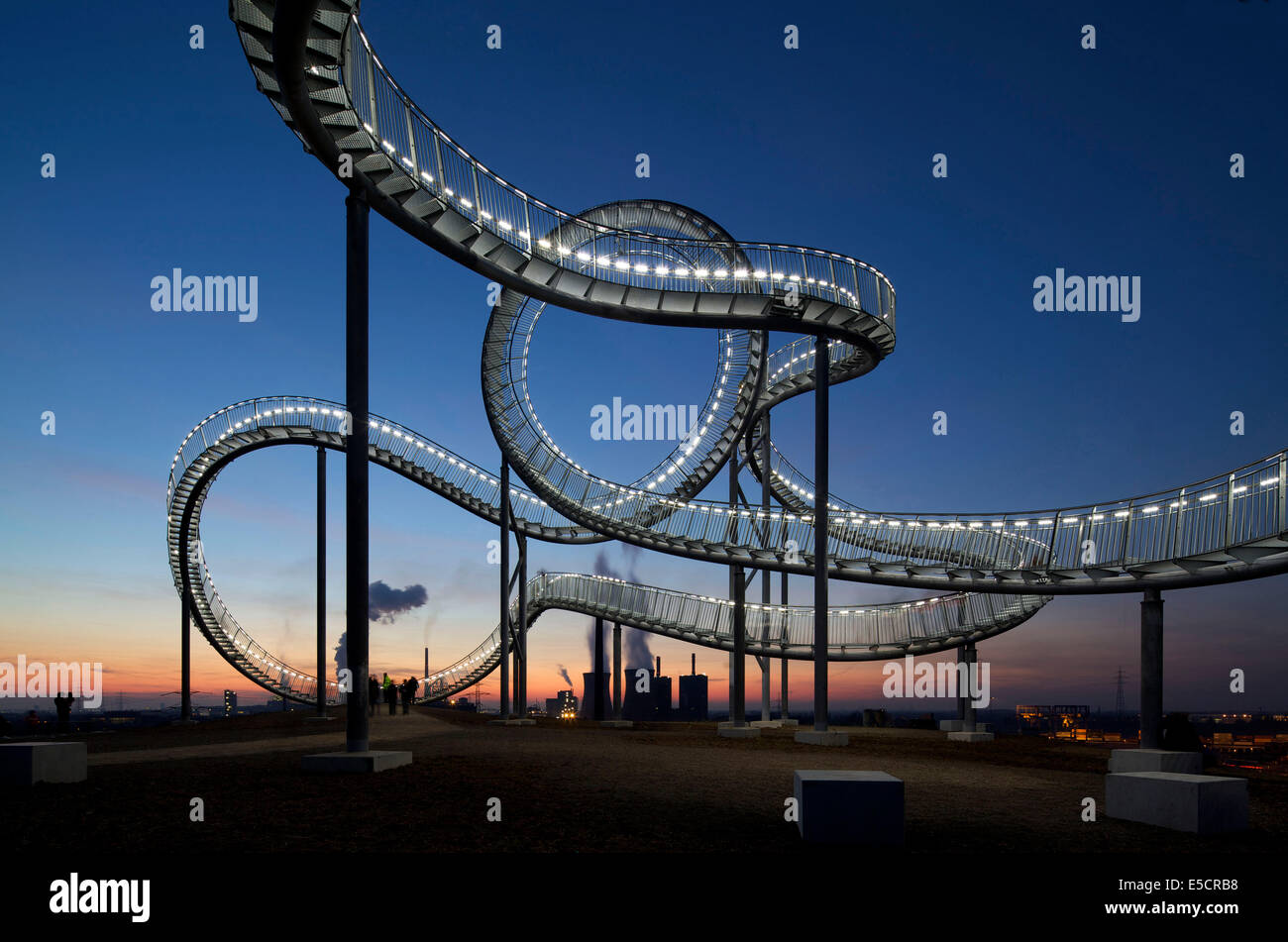 Tiger Turtle roller coaster sculpture and walkway in Duisburg, Germany ...