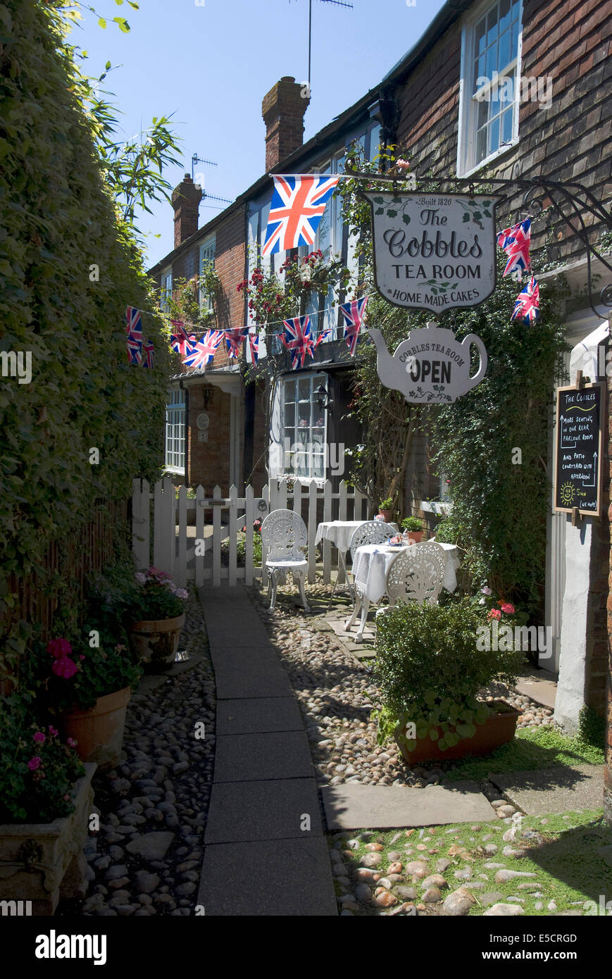 The Cobbles Tea Room, Rye, East Sussex, England Stock Photo - Alamy