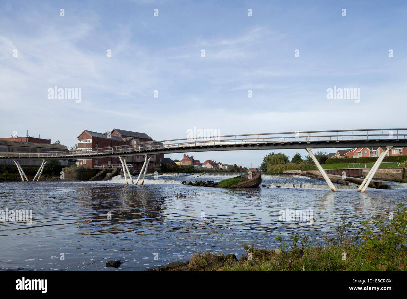 Castleford Foot Bridge, Yorkshire Stock Photo - Alamy