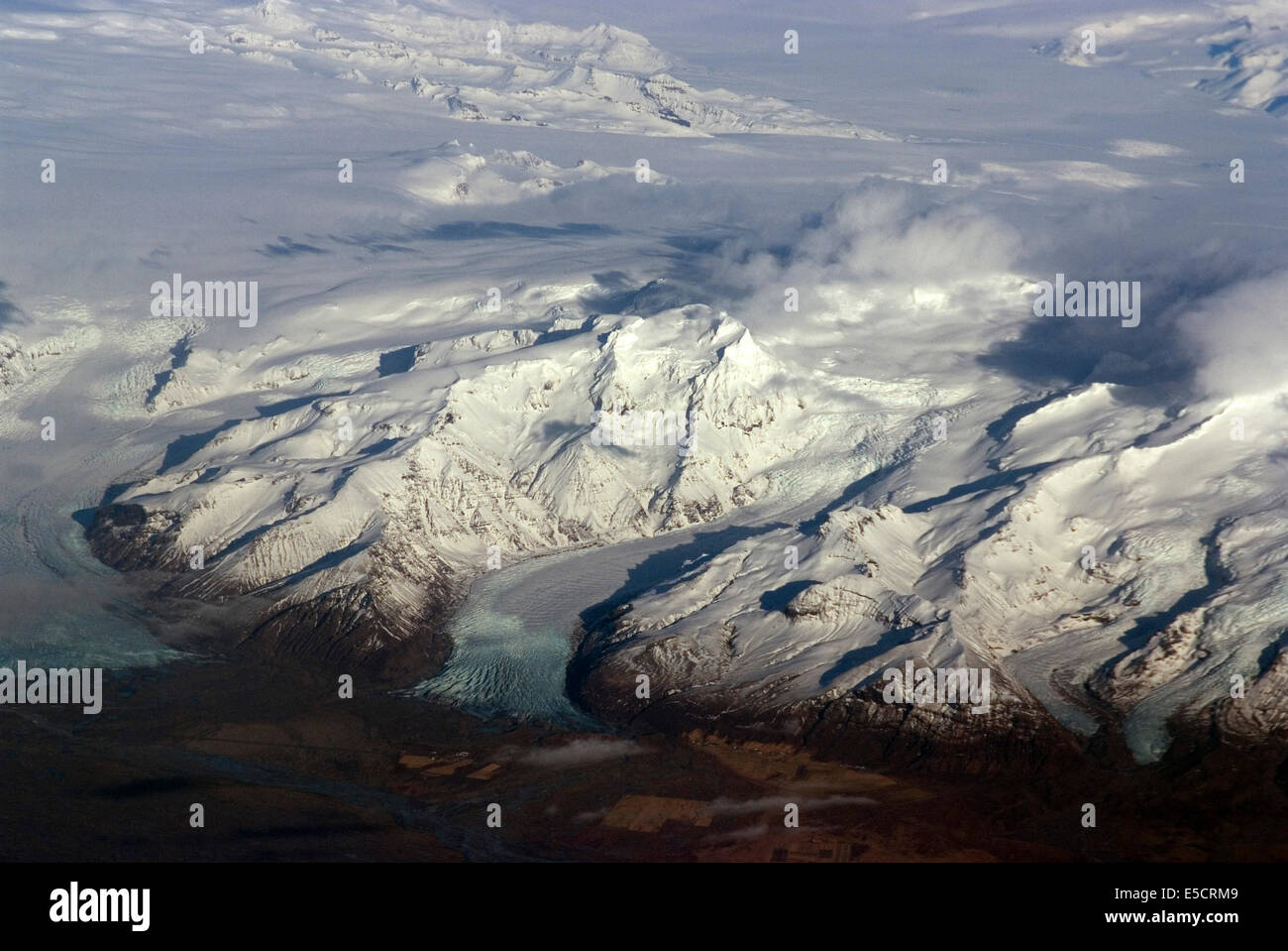 Aerial view of Iceland Stock Photo - Alamy