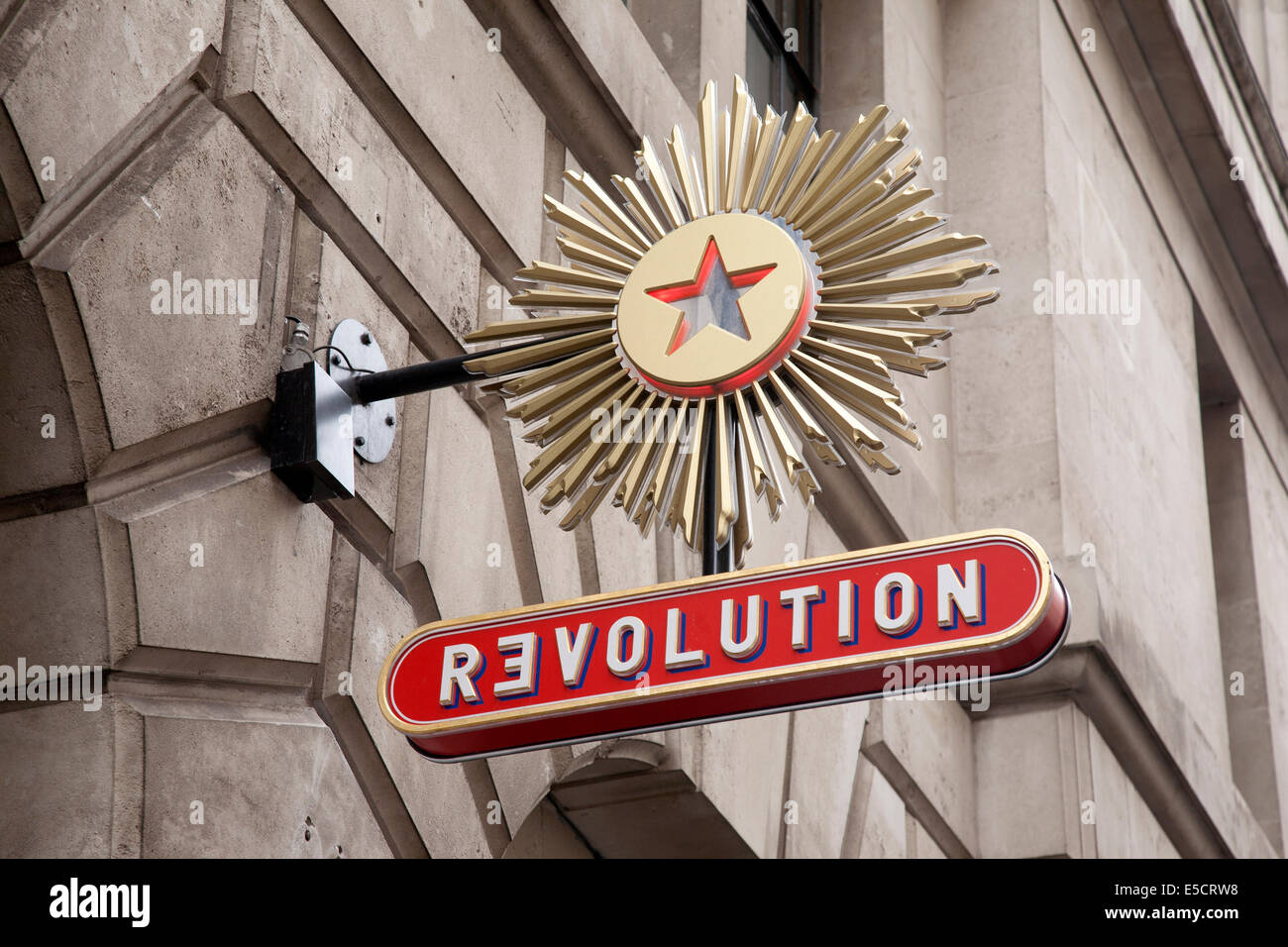 Revolution Bar, Pub and Restuarant Sign, Manchester, England, UK Stock ...