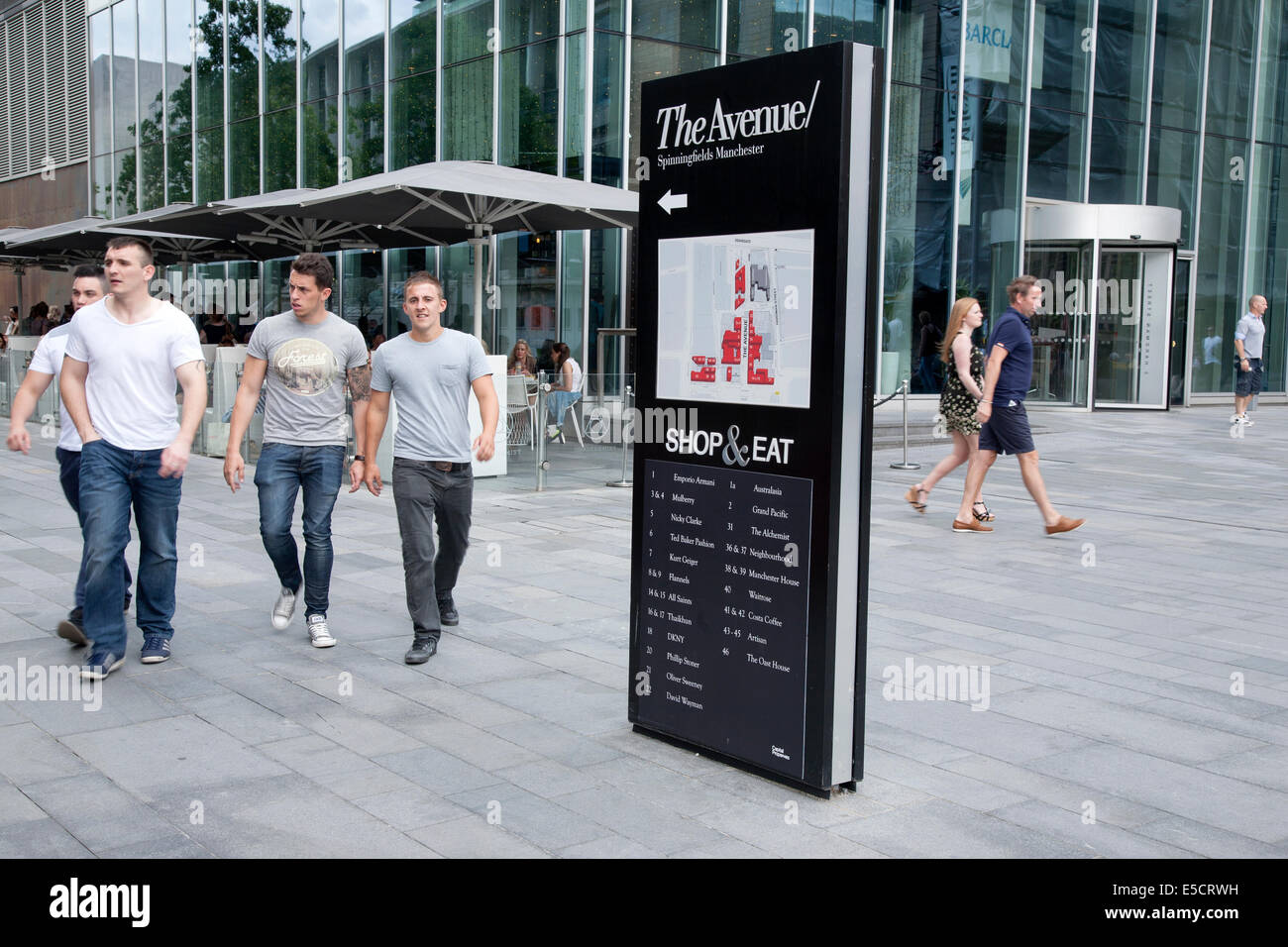 The Avenue Shopping and Restaurant Complex, Spinningfields District of ...