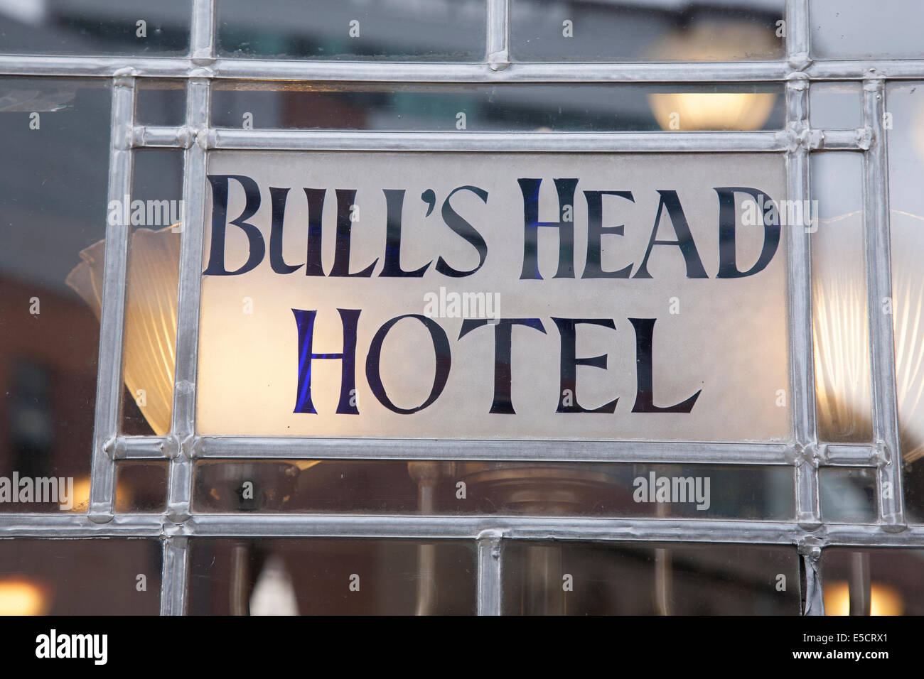 Bulls Head Hotel Pub Sign, Manchester; England; UK Stock Photo - Alamy