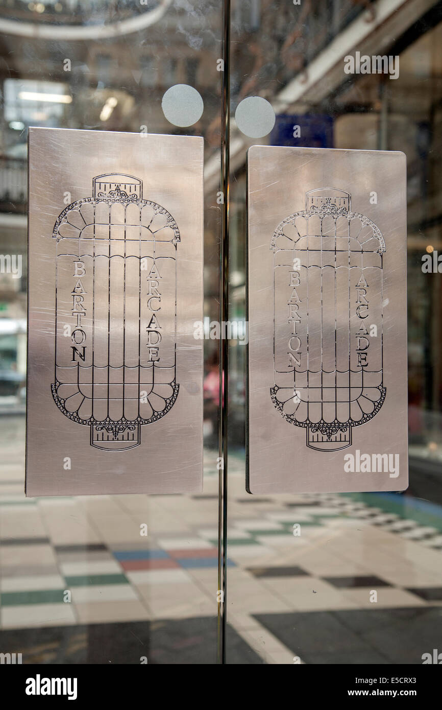 Entrance to Barton Shopping Arcade, Manchester, England, UK Stock Photo ...