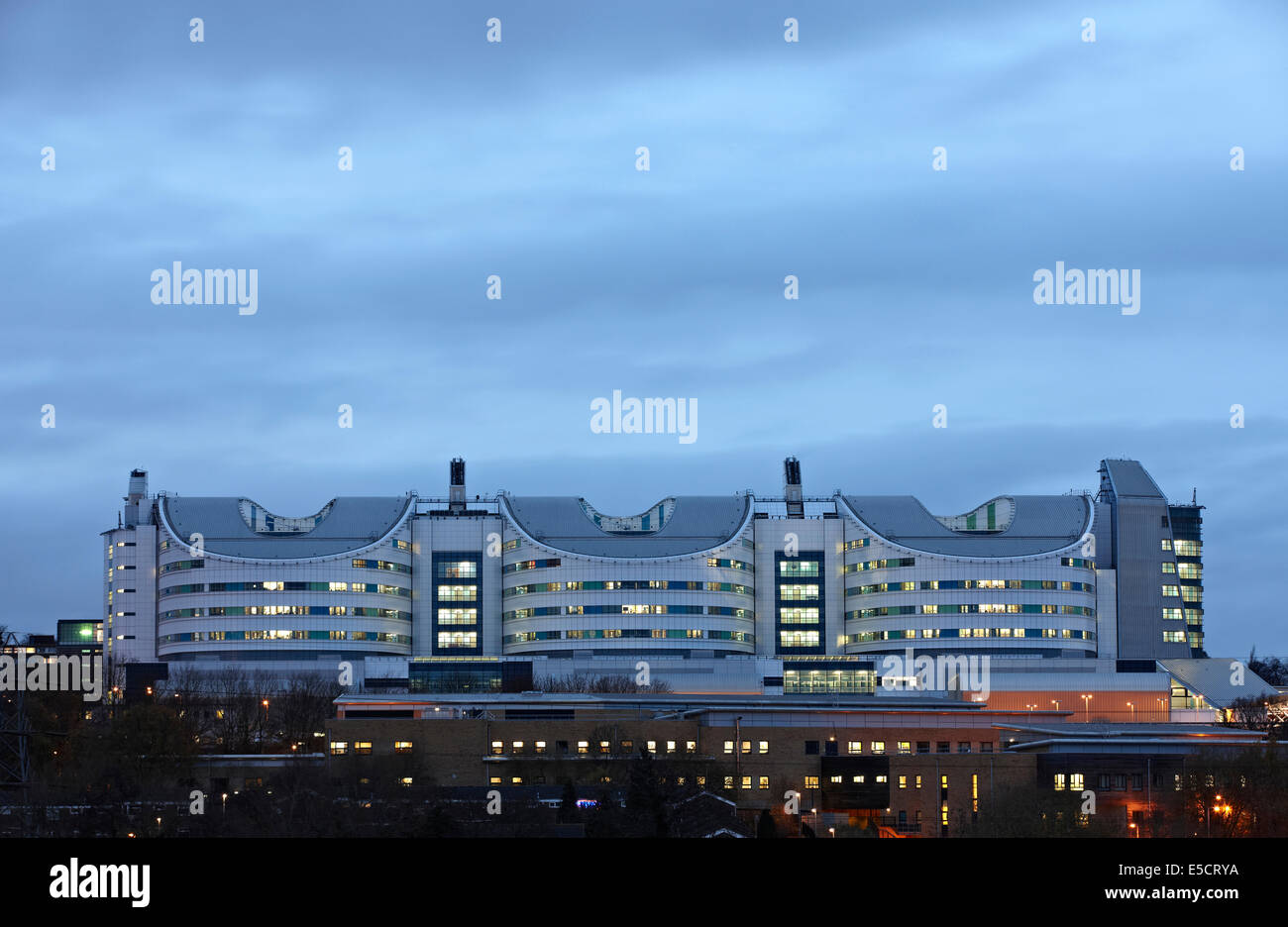 QE or Queen Elizabeth Hospital Edgbaston Birmingham built under the ...