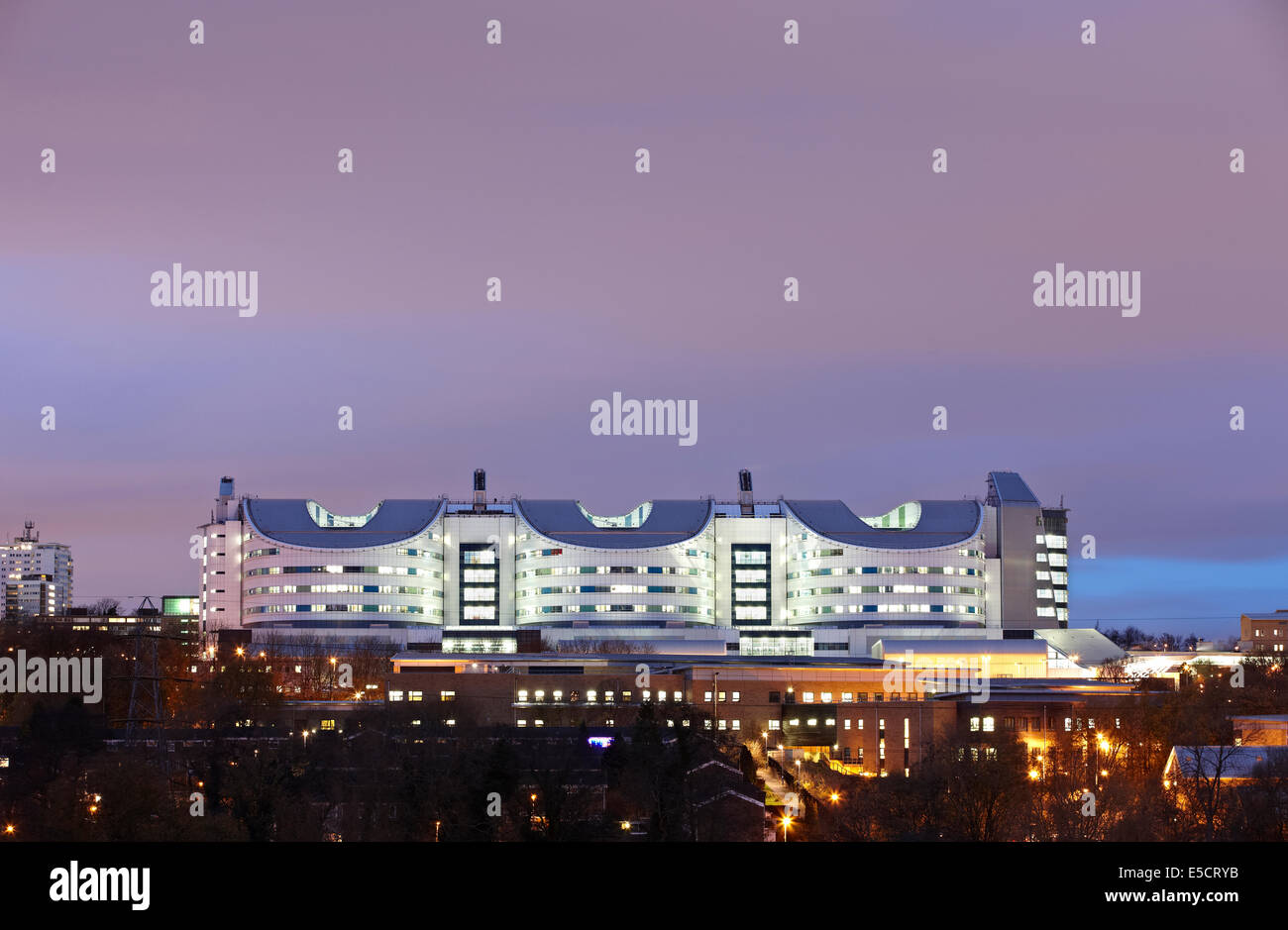 QE or Queen Elizabeth Hospital Edgbaston Birmingham built under the ...