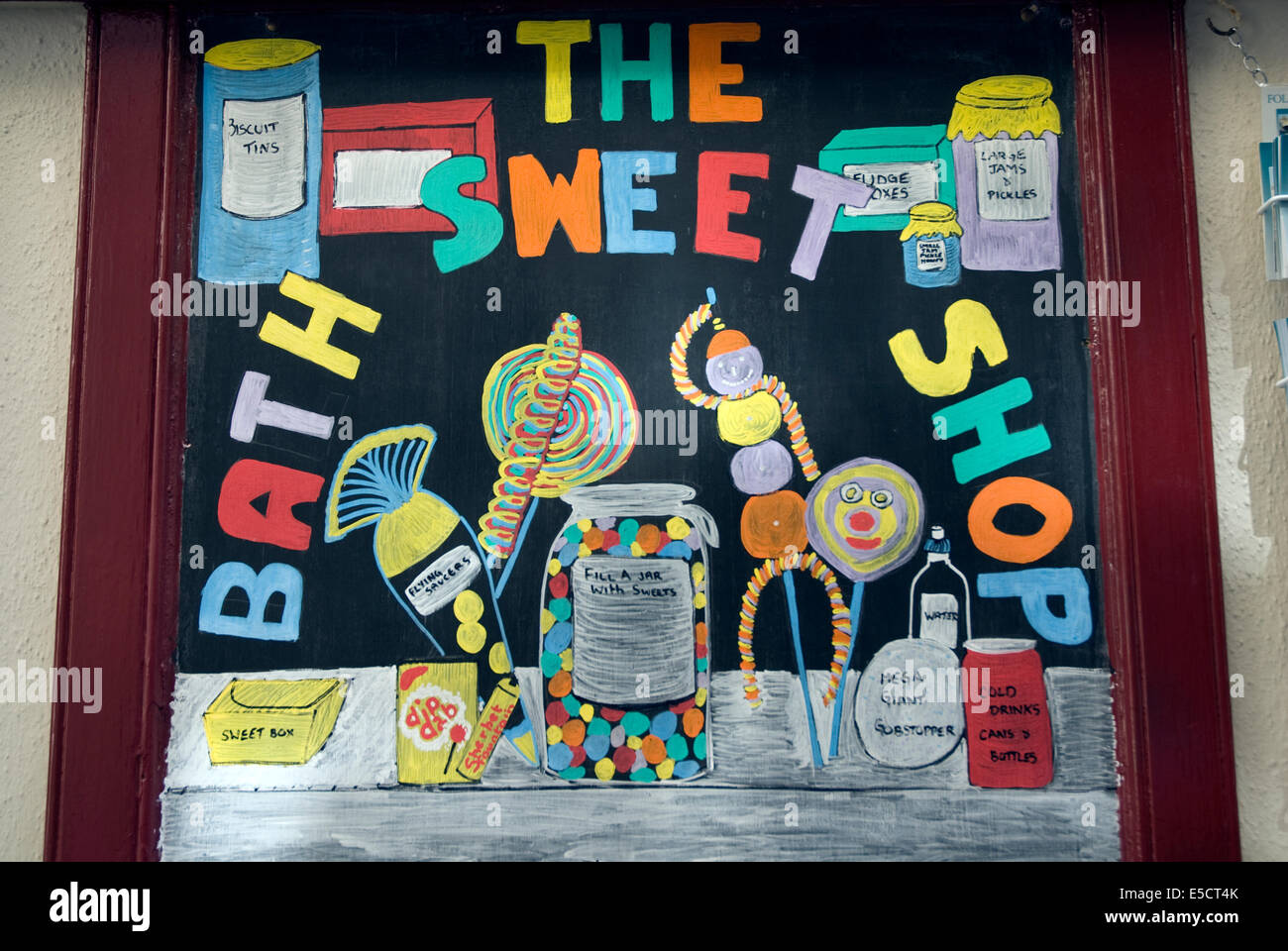 The Bath Sweet Shop signage on the door, Bath Spa England UK Stock ...
