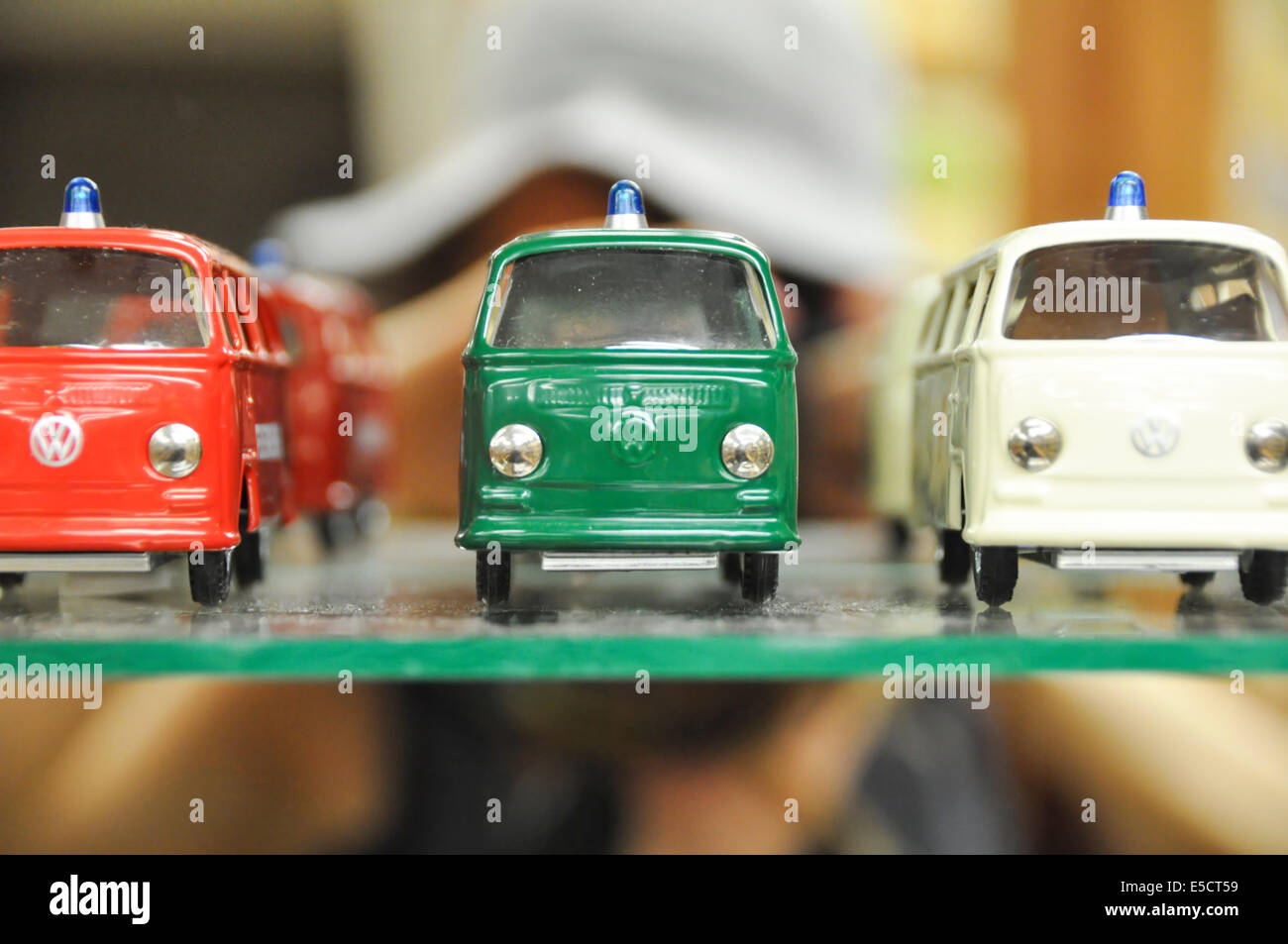 Volkswagen miniature vans in a toy shop in Prague Czech Republic Stock ...