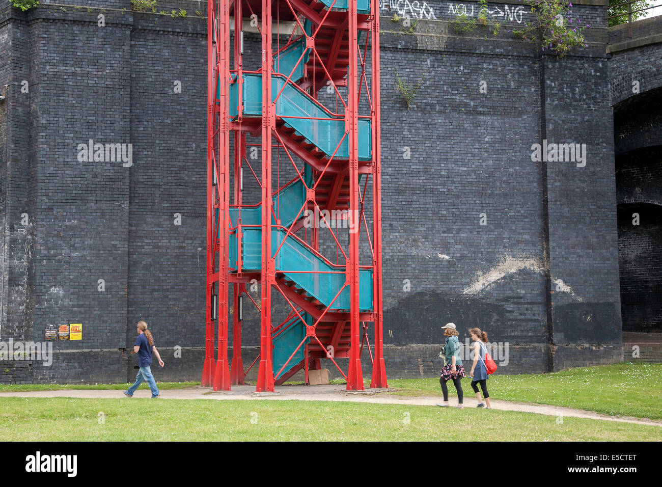 Tower of Stairs on Dukes Street, Manchester, England, UK Stock Photo ...