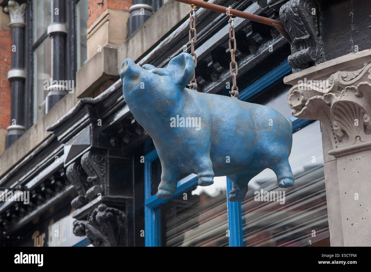 Blue Pig Bar and Cafe; Northern Quarter; Manchester; England; UK Stock ...