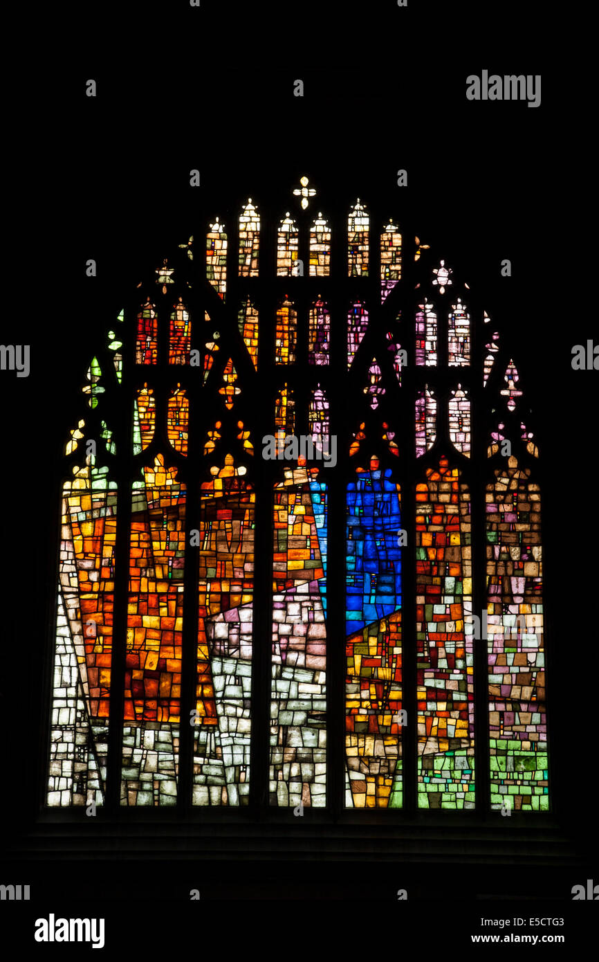 Stained Glass Window, Manchester Cathedral, England, UK Stock Photo - Alamy