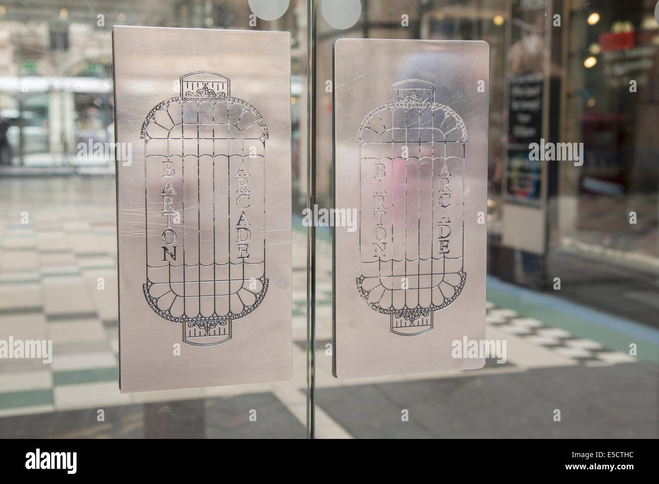 Entrance to Barton Shopping Arcade, Manchester, England, UK Stock Photo ...