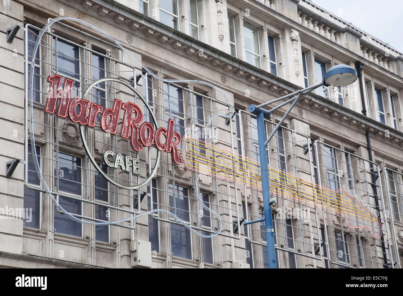 Hard Rock Cafe Guitar Logo, Exterior Facade of the Printworks Building ...