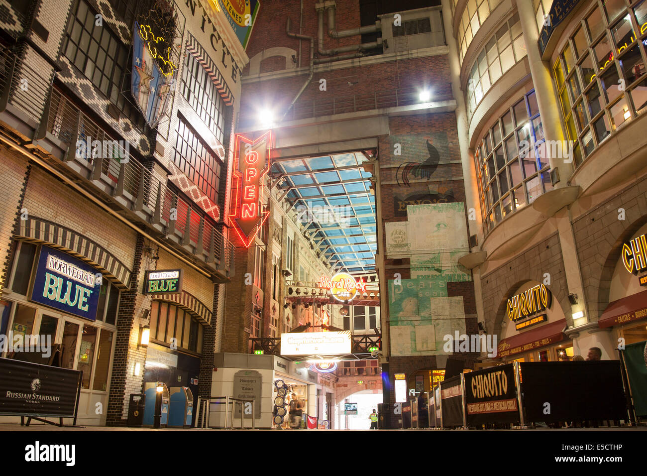 Interior of the Printworks Building, Manchester, England, UK Stock ...