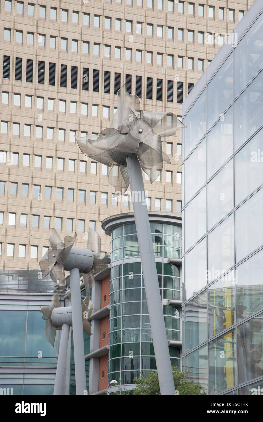 Windmills outside Selfridges, Manchester, England, UK Stock Photo - Alamy